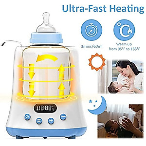 Bottle Warmer Heater Breastmilk Formula:Precise Temperature Control & BPA Free Universal Baby Water Bottle Breast Milk Warm The First Years
