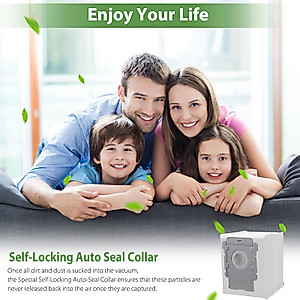 18 Pack Vacuum Bags for iRobot Roomba i7, i7+, i7Plus, i8, i8+, i3, i3+, i4, i4+, i6, i6+, s9, s9+, s9Plus, i and s Series Clean Base Automatic Dirt Disposal Bags