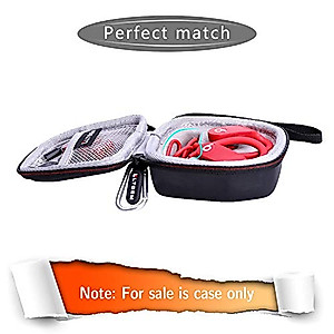 LTGEM Hard Case for Beats by Dre Powerbeats High-Performance/Powerbeats 3 / BeatsX/Beats Flex Wireless Earphones - Travel Protective Carrying Storage Bag with Carabiner-Black (Sale Case Only)
