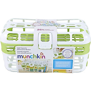 Munchkin High Capacity Dishwasher Basket, Colors May Vary