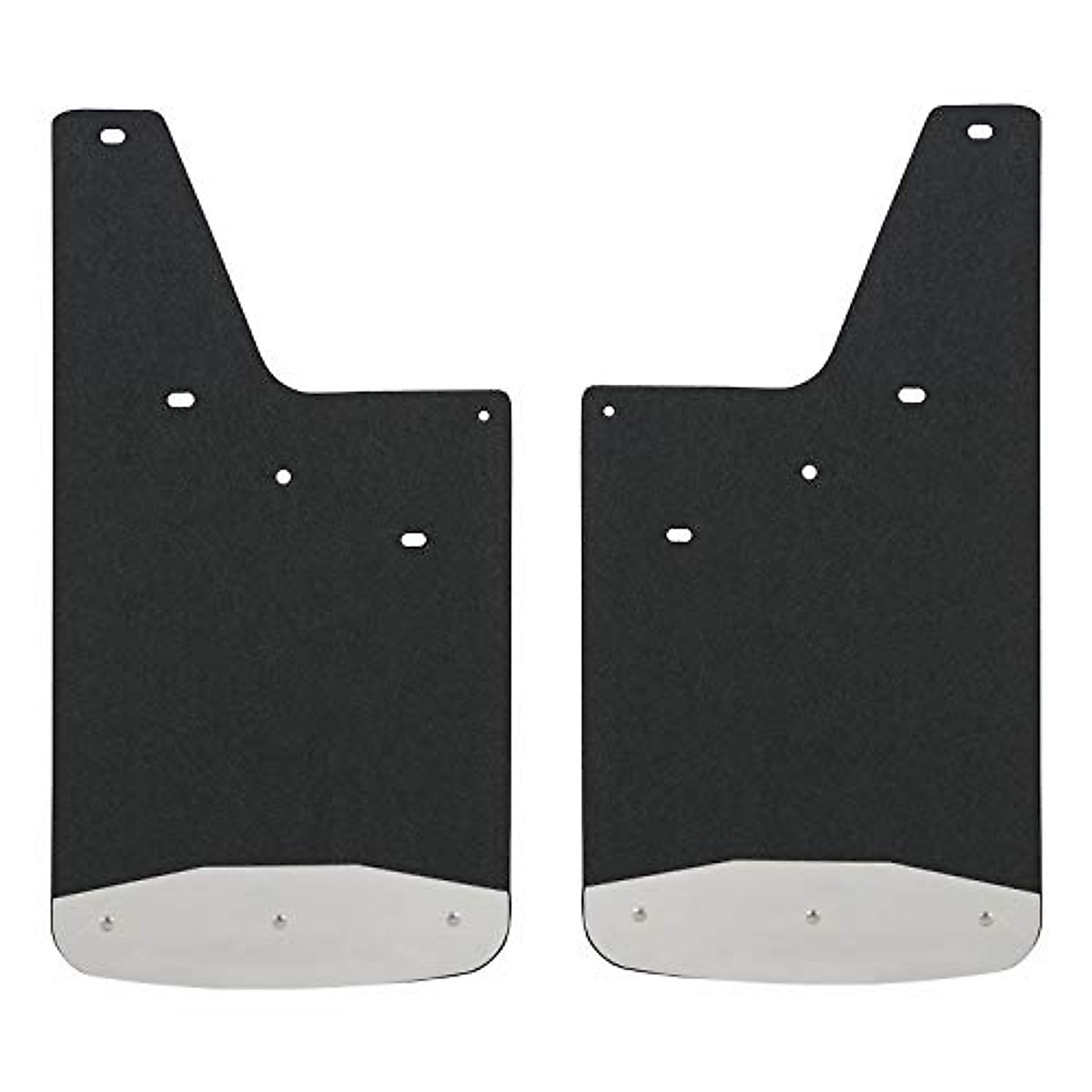 LUVERNE 250743 Front or Rear 12-Inch x 23-Inch Textured Rubber Mud Guards, Select Chevrolet Silverado, GMC Sierra 1500, 2500, 3500 HD , Black