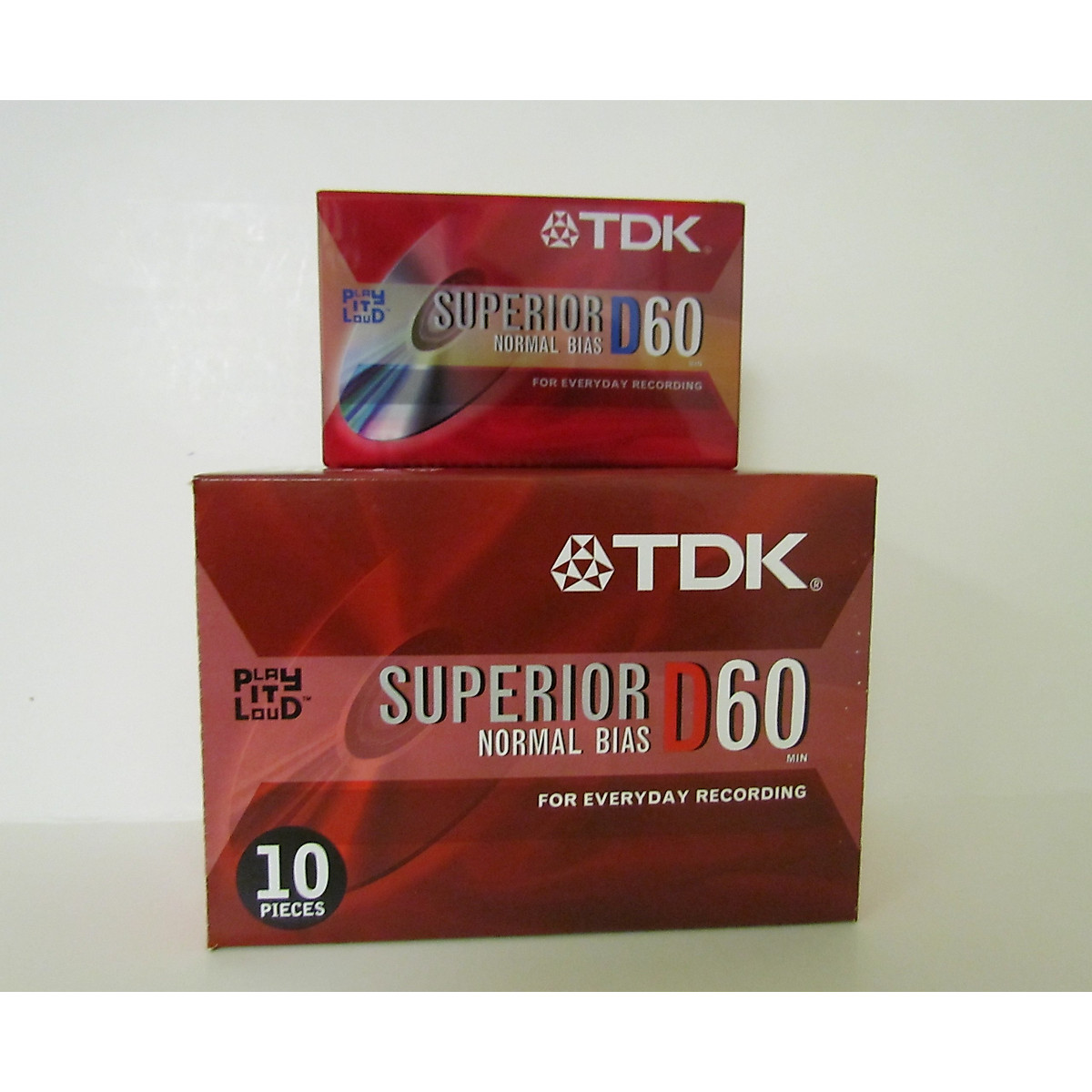 TDK D-60 Voice Grade Audio Cassette Tapes (2) 10pks or 20 Tapes Total