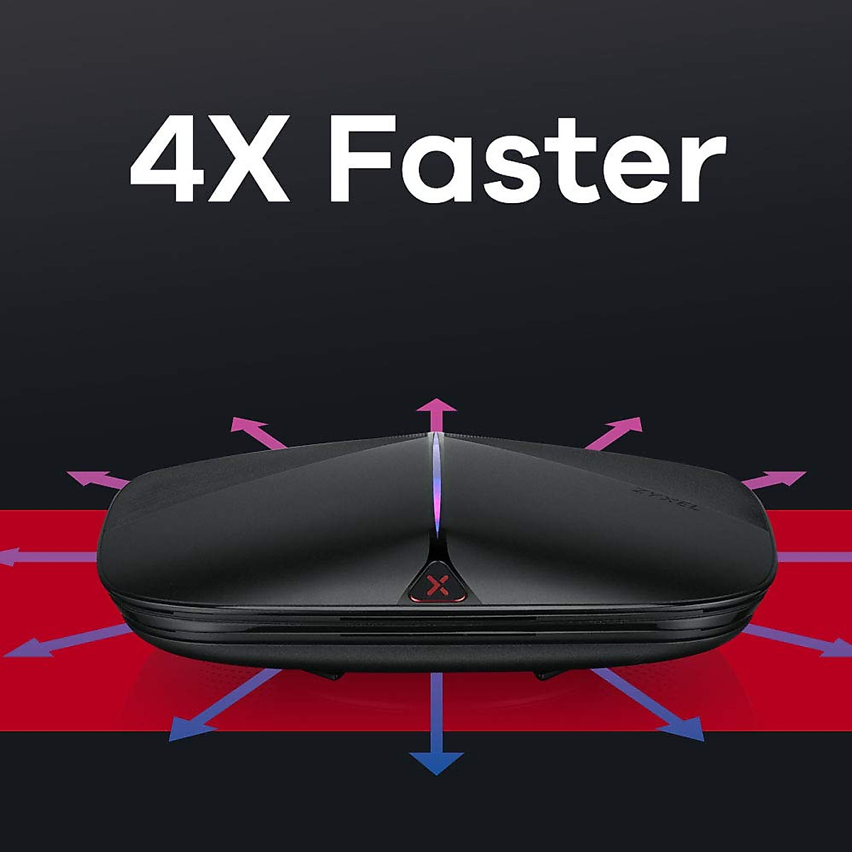 Zyxel Armor G5 12-Stream Multi-Gigabit WiFi 6 Router - AX6000 Wireless Speed. Large Home Coverage. 1 x 2.5 Gbps WAN Port, 1x 10 Gbps LAN Port, 4 x Gigabit Ethernet Ports. OpenVPN and WPA3 [NBG7815]