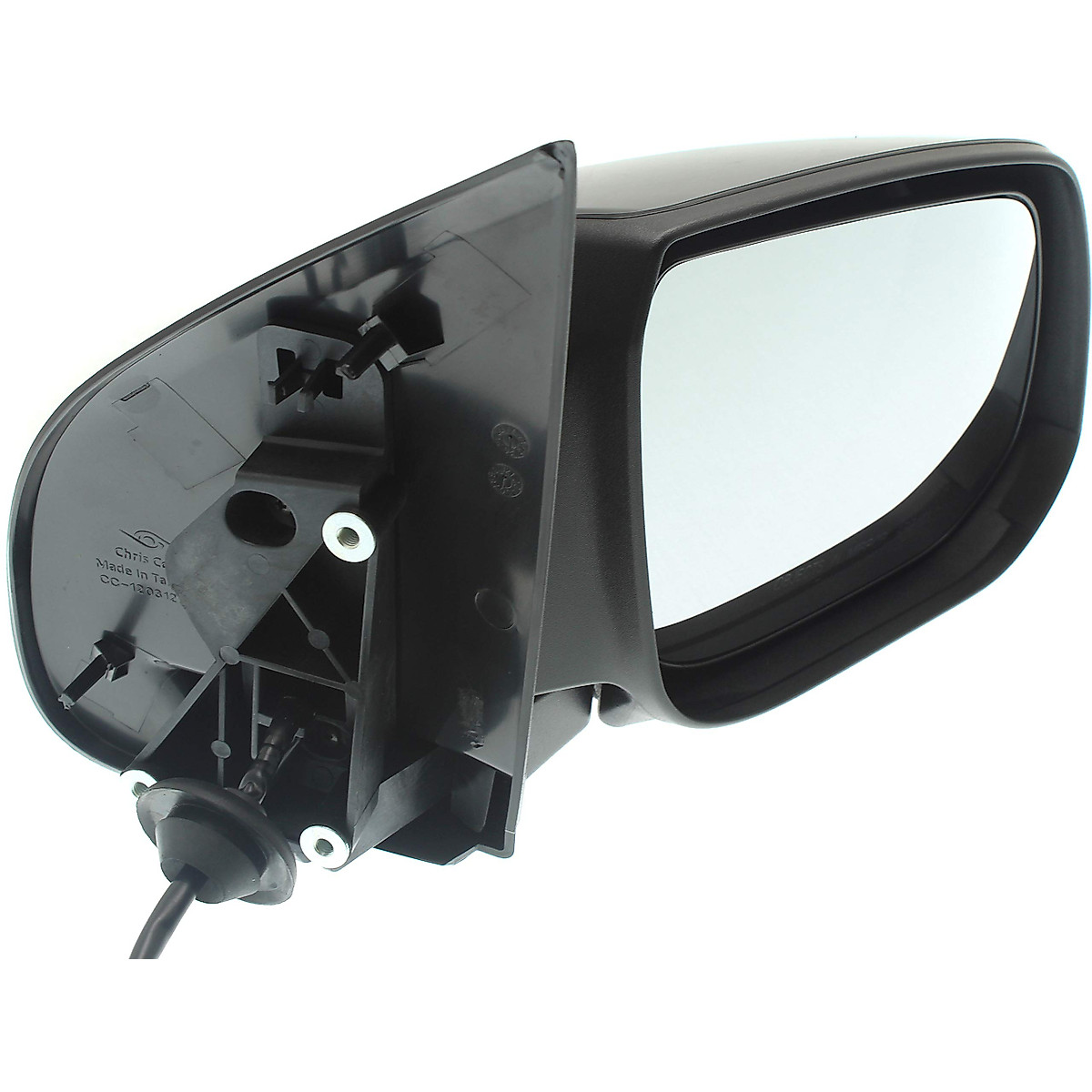 Kool Vue Driver & Passenger Side Power Non-Heated Mirrors for Chevrolet Colorado GMC Canyon 2015-2017 Without Blind Spot Monitor Paintable