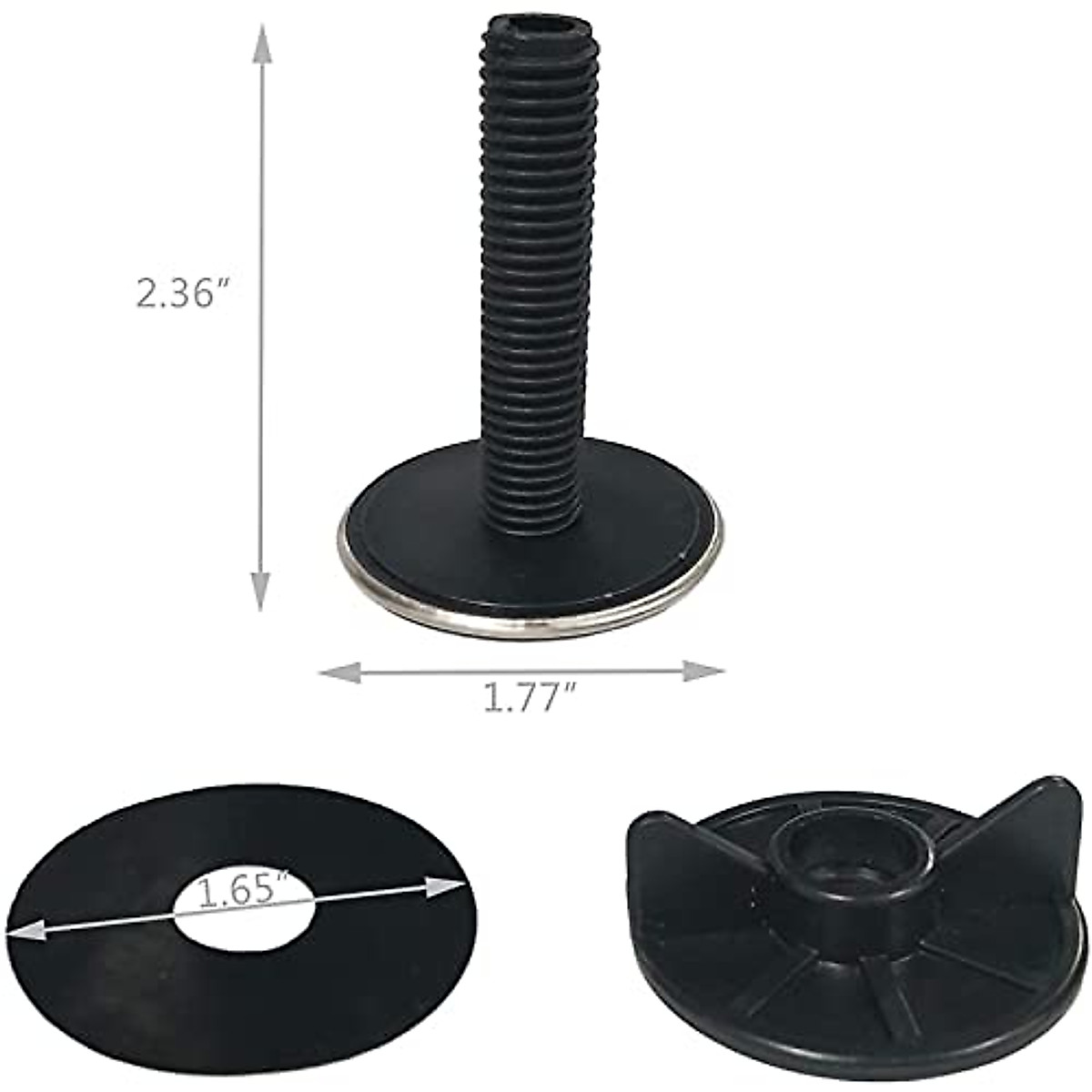 4 Pack Kitchen Faucet Hole Cover Sink Tap Hole Plate Stopper Cover Brushed Metal Stainless Steel Plug Kitchen Sink Hole Cover