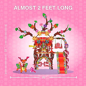 PINXIES Fairy Treehouse | Build-Your-Own Magical Forest Play Set, Kids 3D Puzzle Toy - STEM Girl Toys Ages 6-7 and Up