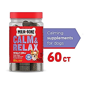 Milk-Bone Calm & Relax Dog Supplement, 60 Soft Chews