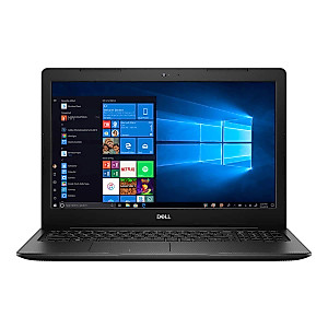 Dell Insprion 15 3000 15.6" HD Slim and Light Laptop, AMD Athlon Silver 3050U Processor, 4GB RAM, 128GB SSD, HDMI, Radeon Graphics, WiFi, Webcam, Windows 10 S, Black
