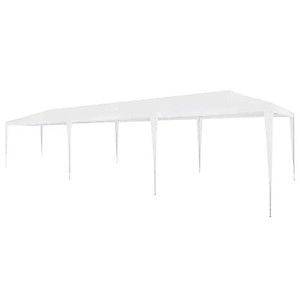 Festnight 10' x 30' Garden Outdoor Gazebo Canopy Pop Up Sun Steel Frame Shade Heavy Duty Patio Party Wedding Tent BBQ Camping Shelter Waterproof Pavilion Cater Events White