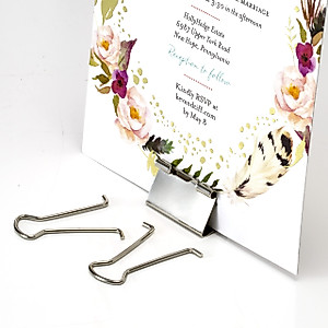 Officemate Silver Binder Clips, Assorted Sizes, 30/Tub (31021)