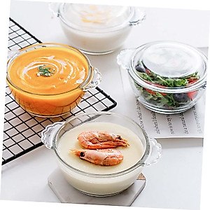 BESTOYARD Egg Steamer 275ml Bowl Glass Kitchen Gadget Kitchen Cooker Food Container Bowls Glass for Microwave Egg Steamer Household Vegetable