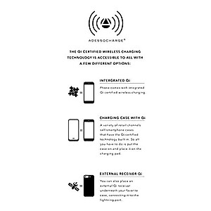 Adesso 4220-01 Aidan LED Desk Lamp Wireless Charging, 7W LED, 5W QI, USB Port, Indoor Lighting Lamps , Black