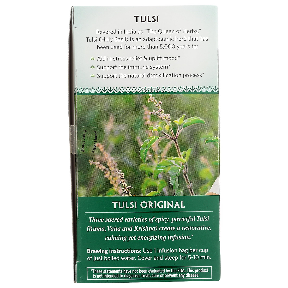 Organic India Tulsi, Original, 18 Count Box