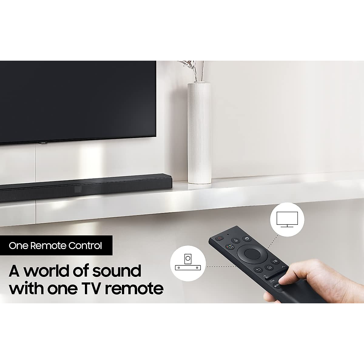 SAMSUNG 2.1ch A50M A Series Soundbar - Dolby Digital 2ch/ DTS 2ch (HW-A50M, 2021 Model)