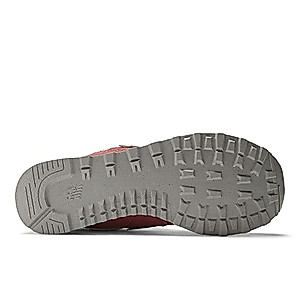 New Balance Men's 574 V2 Spilled Paint Sneaker, Red/White, 8