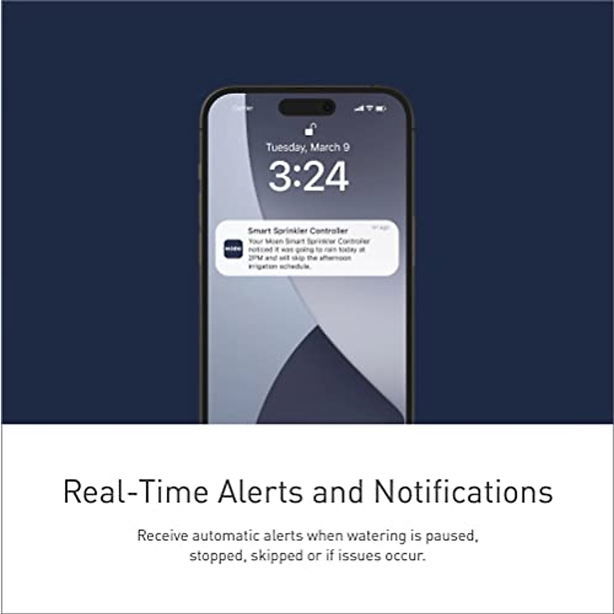 Moen WICNT008G1USA 8-zone Smart Sprinkler Controller, WI-FI Connectible, Automatic Water Timer, Smart Irrigation System, Scheduling, Adjustable, Shutoff, Easy to Install