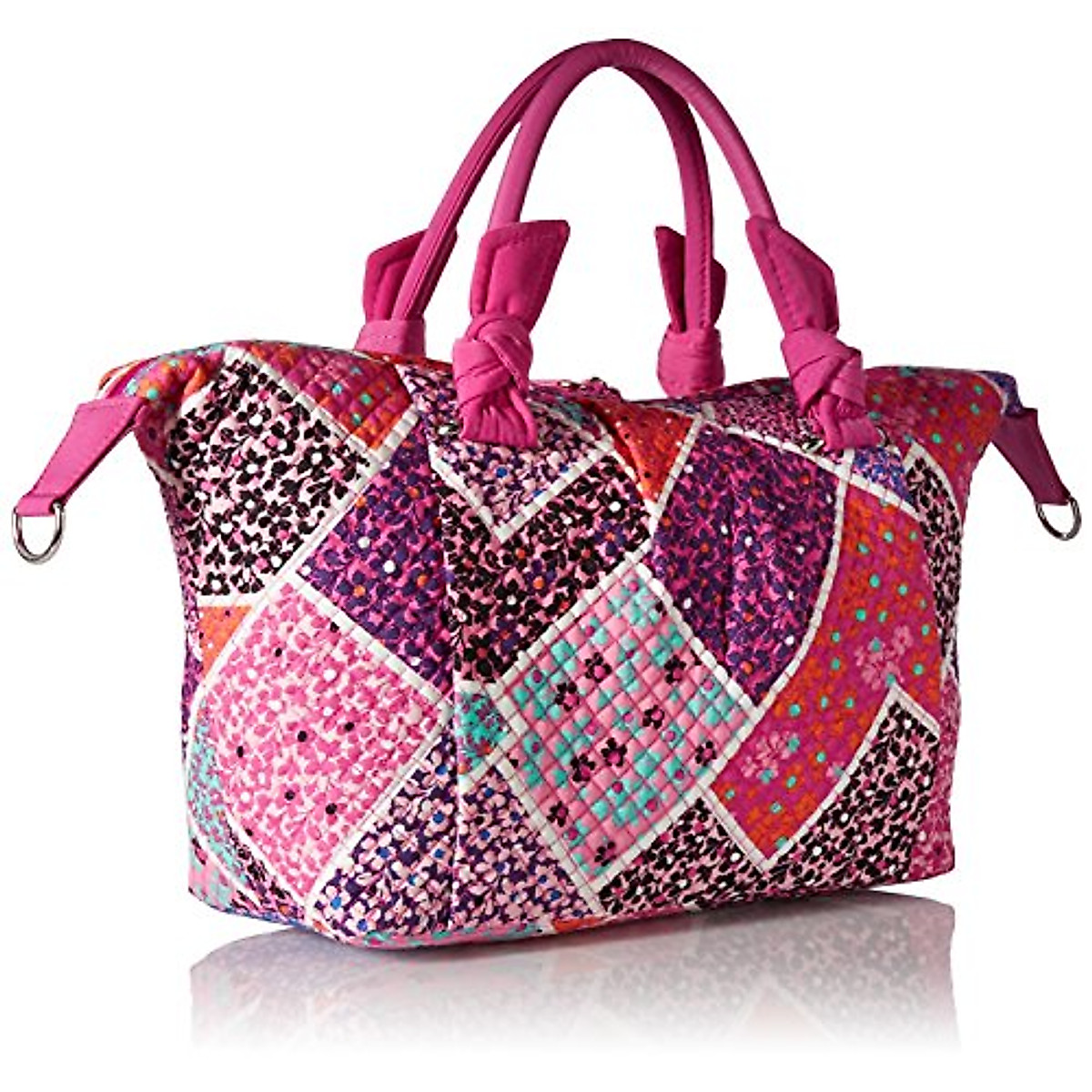 Vera Bradley Women's Cotton Hadley Satchel Purse, Modern Medley, One Size