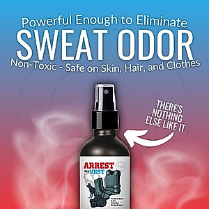 Arrest My Vest Military and Police Grade Odor Eliminating Spray for Body Armor Odor, Tactical Gear. Safe on K9's. Safe on All Ballistic Vests and Fabrics - New Stressless Fragrance - 2 16 oz Bottles