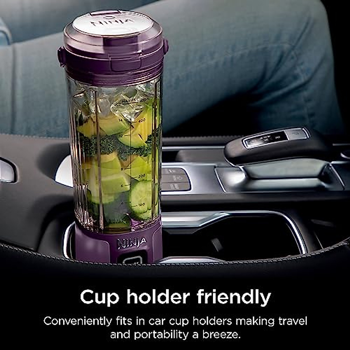 Ninja BC151PR Blast Portable Blender, Cordless, 18oz. Vessel, Personal Blender-for Shakes & Smoothies, BPA Free, Leakproof Lid & Sip Spout, USB-C Rechargeable, Dishwasher Safe Parts, Passion Fruit