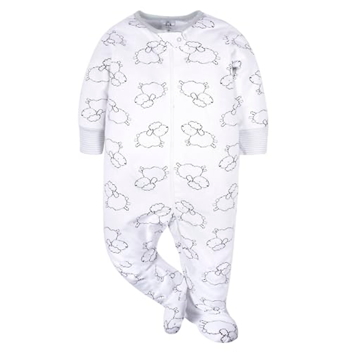 Gerber Unisex Baby 4 Pack Sleep 'N Play Footie Sheep 3-6 Months