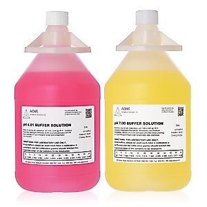 Acme Analytical Solutions pH 4 and 7 Buffer Solutions, 2 Gallons Total, pH Meter Calibration Solution, NIST Traceable Reference Standards, Designed for All pH Meters, 2 x 3.8 Liters, pH Buffer Combo