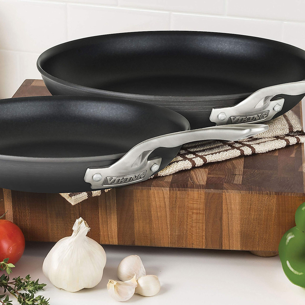 Viking Hard Anodized Nonstick 3 Piece Skillet Fry Pan Set