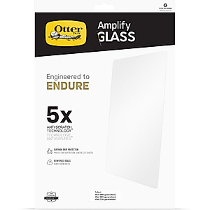OtterBox ALPHA GLASS Screen Protector for iPad 7th, 8th & 9th Gen (10.2" Display - 2019, 2020 & 2021 version) - CLEAR