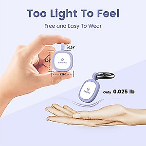 Pawaii QR Code Pet ID Tag, Silent Silicone Dog ID Tag, Modifiable Pet Online Profile, Free Online Pet Page Emergency Contact, Scan QR Receive Instant Pet Location Alert Email, 1Pack (Purple)