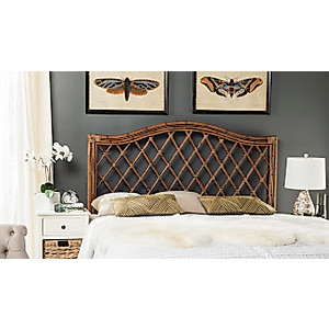 SAFAVIEH Home Collection Gabriella Brown & Multi Wicker Headboard, Full