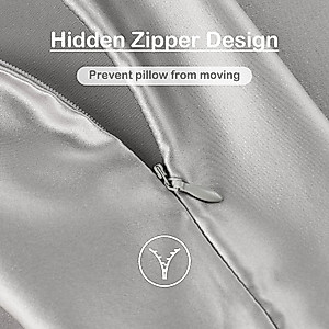 ATreebag Pillowcase 100% Mulberry Silk for Hair and Skin, Double Sided 19 Momme Pure Silk Pillow Case with Hidden Zipper and Gift Box (Silver Grey, 1 PC, Toddler 13"x18")