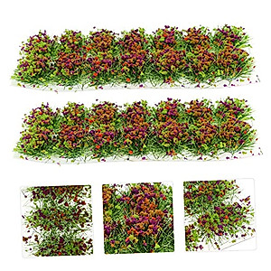 HANABASS 2 Boxes Tufts Scenery Tabletop Building Modelling Diorama Flower H Miniature Irregular Gaming for Cluster Hobby Static Train Railroad Adhesive Sand Bushy Layout Groups Grass of