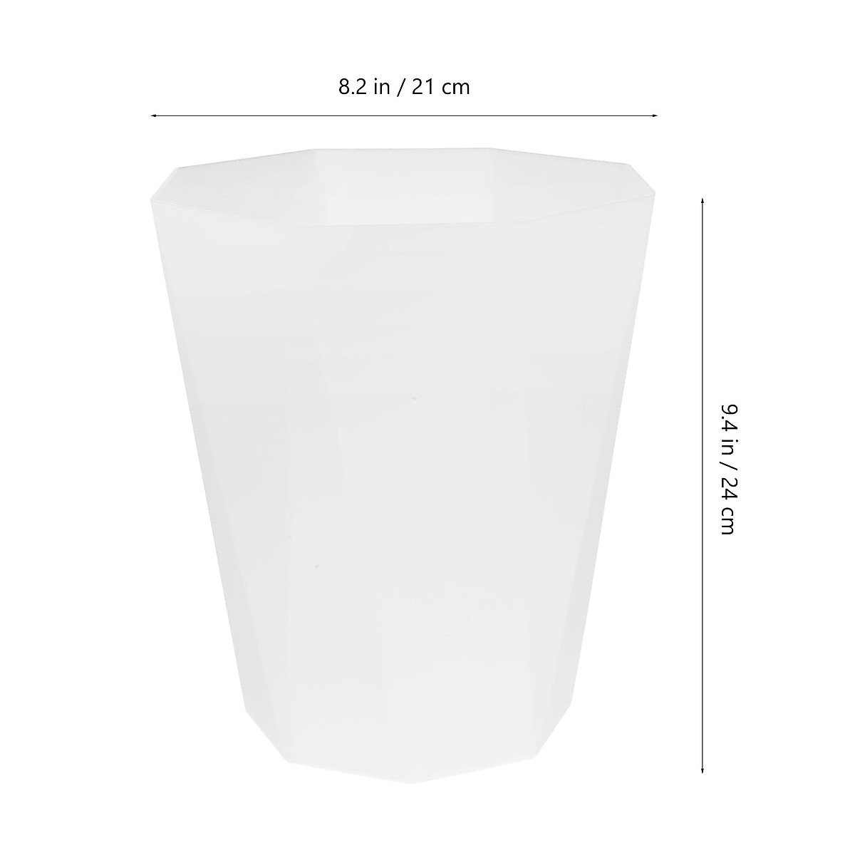 BESTOYARD Large Trash Can Bathroom Waste Can Open Trash Can Hotel Garbage Bin Rubbish Container Trash Basket Kitchen Waste Bin Garbage Ashbin Waste Basket Mini Laundry Tub Office White