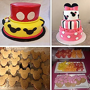 Tmflexe Mouse Cookie Cutter Sandwich Cutters for Kids DIY Lunchbox Bento Box Fruit Cutters Vegetable Cutters for Children Boys Girls, Pack of 5