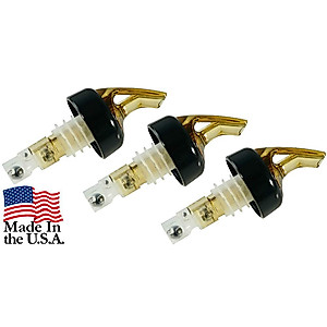 USA Made Precision Pour Measured Pourers 3 Per Pack, (.25 oz (1/4 oz))