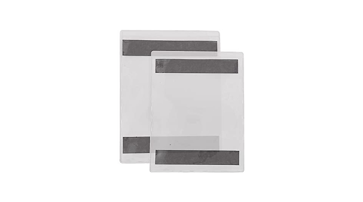 Staples Magnetic Ticket Holders 8.5" x 11" Clear 15-Pack