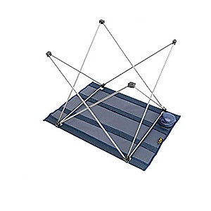 DOUBAO Folding Iron Rod Camping Picnic Table Portable Dining Tea Desk Outdoor Camping Barbecue Picnic Gear with Storage Bag