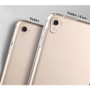 iCoverCase for iPad Pro 12.9 Case Clear, Ultra-Thin Transparent Soft TPU Back Cover Resistant Flexible Case for iPad Pro 12.9"(2015/2017) (Clear)