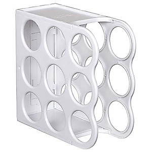 ArtBin 6866AG Mini Vinyl Storage Rack, Organizer up to 9 (5.5") Vinyl Rolls, White, 1 Rack
