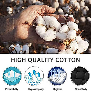 MHUQIA Swing Egg Chair Cushion Replacement, Large Hanging Chair Cushion Only, Waterproof Sun-Resistant Durable Garden Hammock Chair Cushion, Basket Chair Cushion (J 70x70cm)