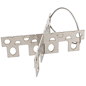 VBESTLIFE Alcohol Stove Cross Stand,Portable Stainless Steel Mini Camping Stove Shelf for Camping Hiking Picnic