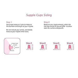 Supple Cups for Flat, Shy and Inverted Nipples (Size 4)