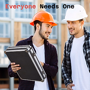 Sooez Locking Clipboard Storage Box, Heavy Duty Clipboard with Storage, Aluminum Locking Briefcase with Handle, Combination Lock Box Maximum Security, Large Capacity for 400 Paper Sheets & Tablet