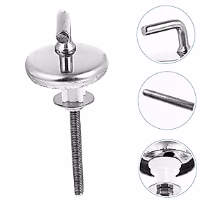 Uonlytech 2pcs Toilet Lid Hinge Toilet Cover Seat Toilet Tank Bolts Stainless Steel Bolts Replacement Toilet Bolt Toilet Fittings Toilet Screws Replacement Toilet Hinge Screws Water Tank