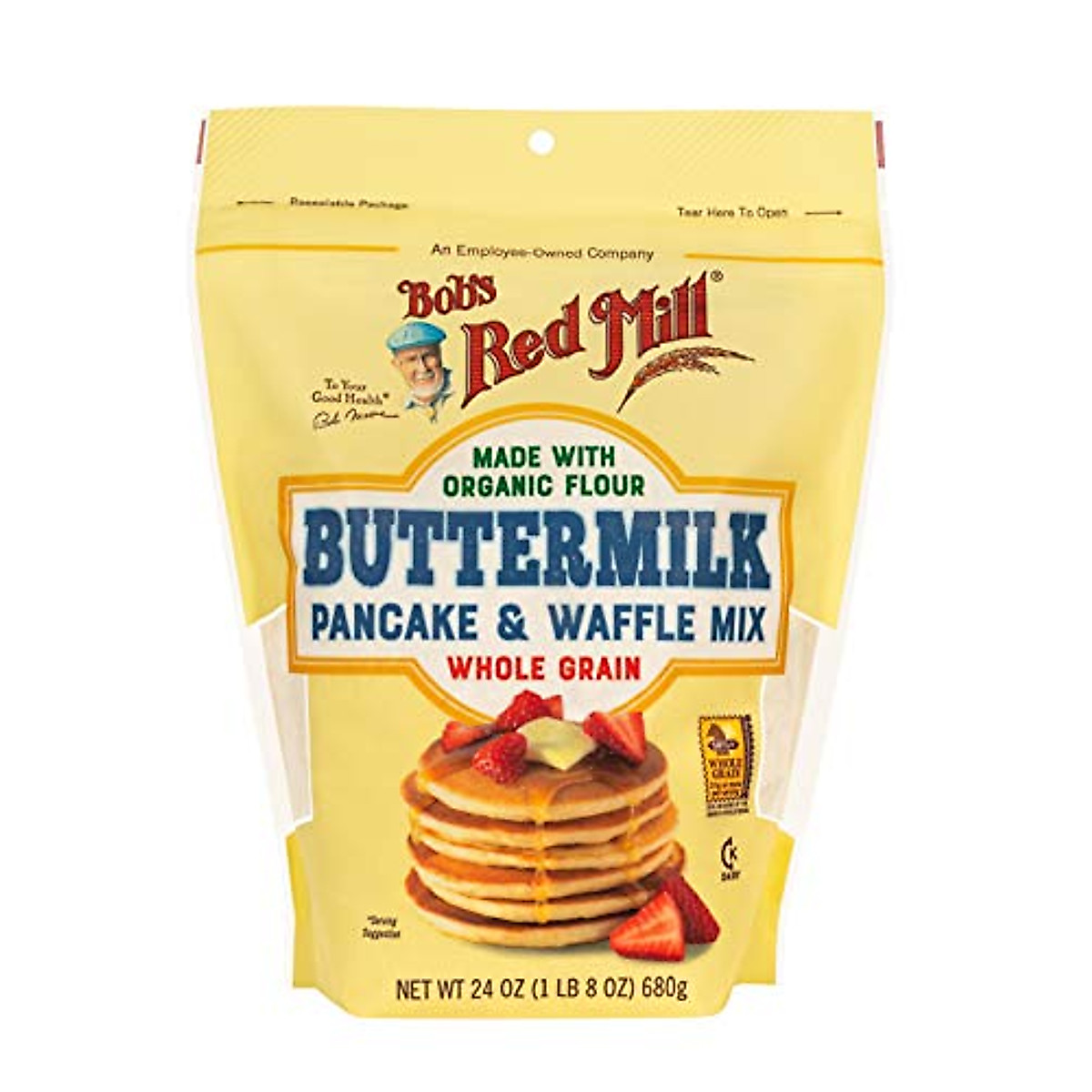 Bob's Red Mill Buttermilk Pancake & Waffle Mix, 24-ounce (Pack of 4)