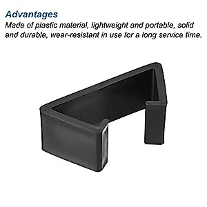 PATIKIL Patio Furniture Clips, 8 Pack Sofa Clamps Fixed Buckle Wicker Rattan Chair Fasteners for Outdoor, Black