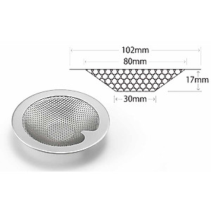 Yoshikawa 2014067 Garbage Trap, Drain Outlet, Inner Diameter: 3.1 inches (8 cm), Made in Japan, Anti-Clogging, for Unit Bath