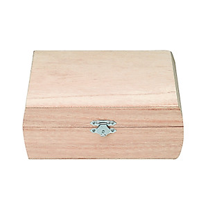 Glorex 6 1682 900 Square Pine Wooden Box FSC Mix, 18.5 x 18 x 6.7 cm