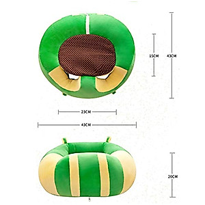 Baby Support Seat Sofa Plush Soft Animal Shaped Baby Learning to Sit Chair Keep Sitting Posture Comfortable Infant Sitting Chair for 4 Months up Baby (Blue)