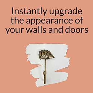 Knobs By Blossom Vintage Antique Brass Iron Wall Hooks Tie Backs Bronze Handmade Metal Animal Hook (20. Hedgehog), TFVSAH