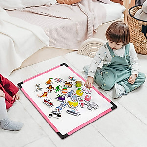 Magnetic Letters and Numbers for Toddlers, Vcertcpl 134pcs Refrigerator Alphabet Magnets for Kids ABC Learning with Animal Vehicle Fruit Patterns, Classroom Supplies Foam Letters Toys for Toddlers 3-7